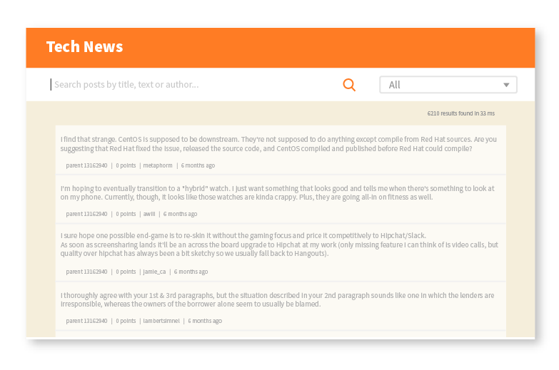 Searchbase.io: Build⚡search!